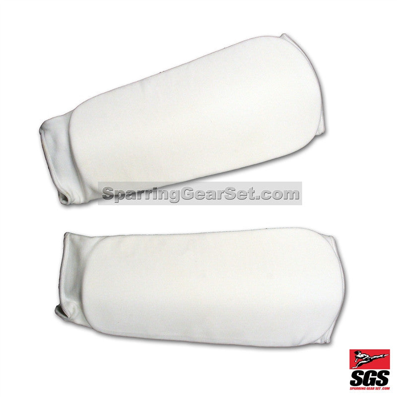 Cloth Shin Pad (White Or Black) – SparringGearSet.com